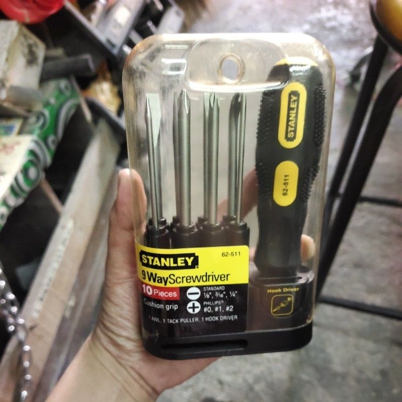"STANLEY" 9 way Screwdriver Cushion Grip (10 pieces) (Made in Taiwan ...