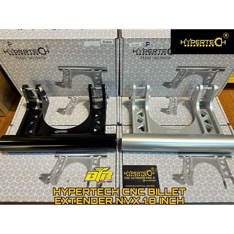 HYPERTECH CNC BILLET EXTENDER ENGINE BRACKET ARM +1.8 INCH NVX AEROX V1 ...