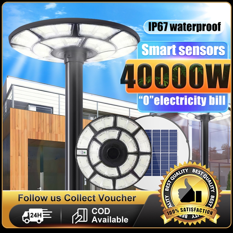 【10Y Warranty】UFO Solar Light Lampu Solar jalan Solar light outdoor ...