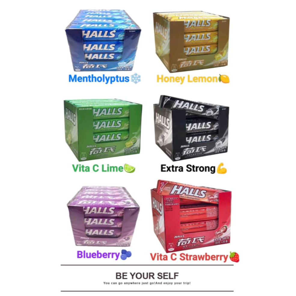 Halls Candy (1 x 20 sticks) Best Quality | Shopee Malaysia