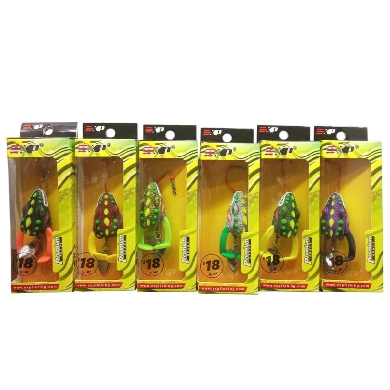 EXP DRAGO SOFT RUBBER FROG LURE 9G | Shopee Malaysia