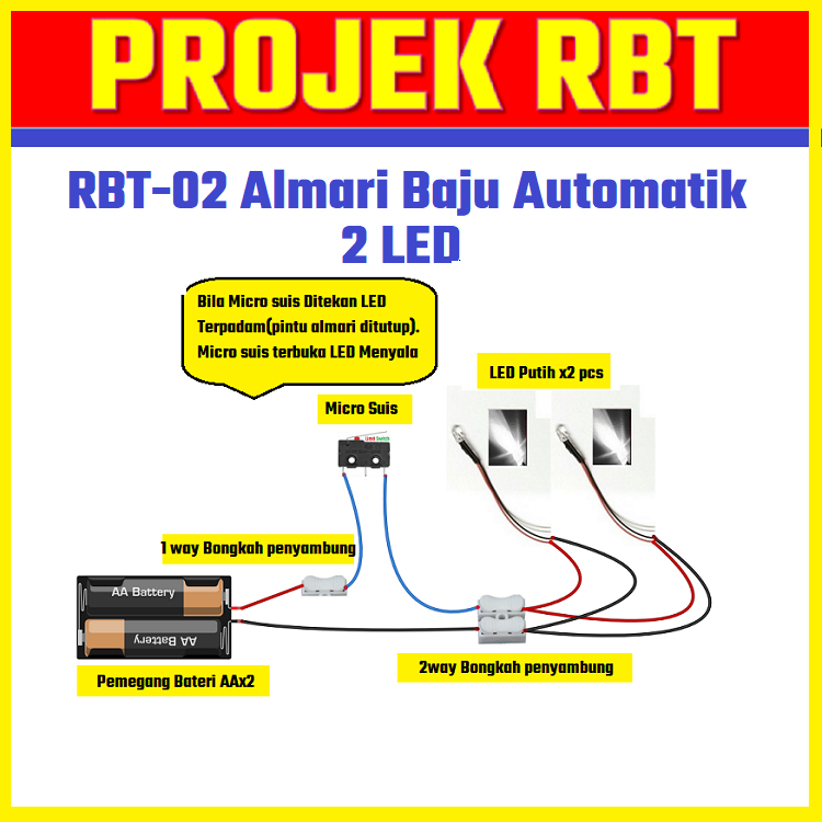 [RBT] Projek RBT - 02 Almari Baju Automatik 2 LED||lampu led science ...