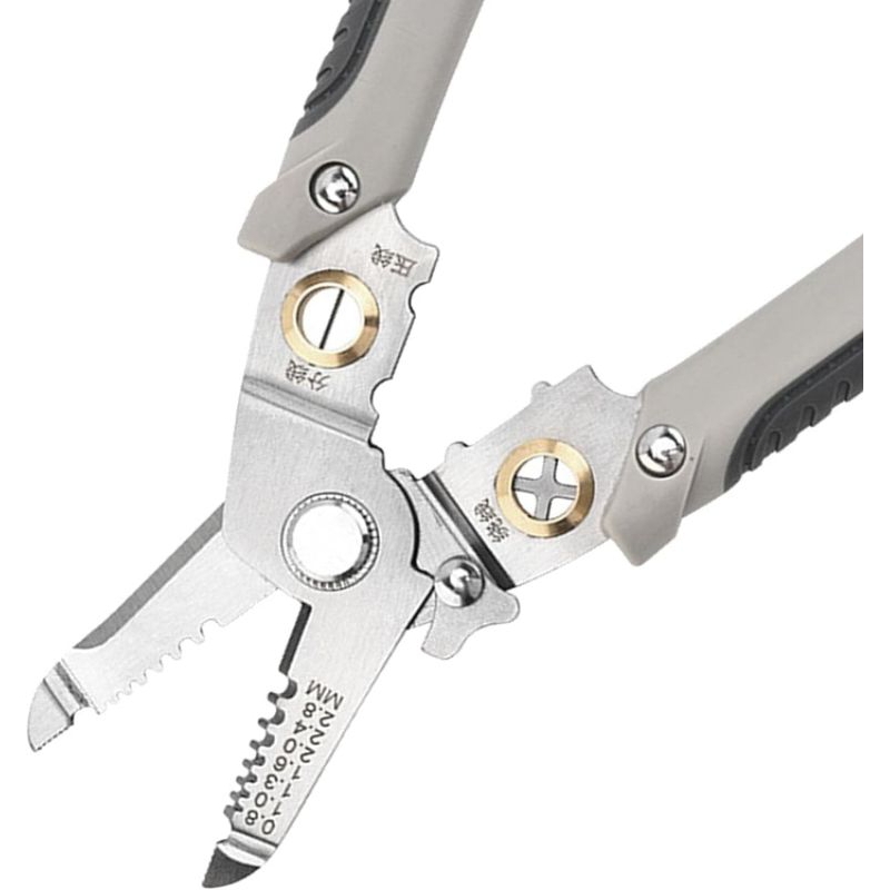 Natoro 7" Ergonomic Design Wire Stripper Tool Handheld Electrical Wire ...