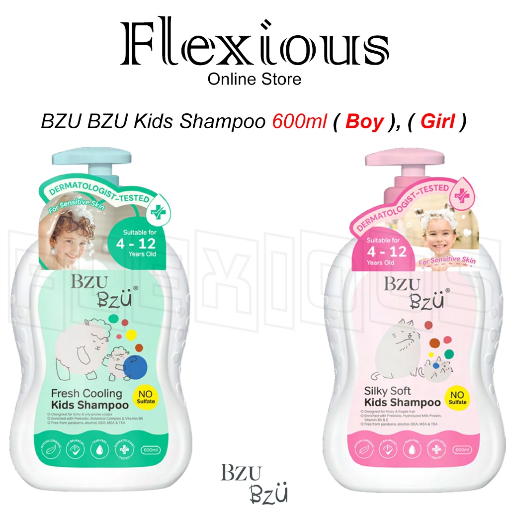 *BZU BZU* Kids Shampoo 600ml ( Fresh Cooling ), ( Silky Soft ) | Shopee ...