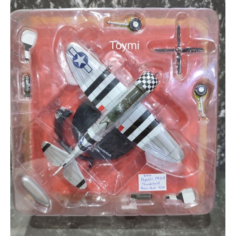 WW2 1/72 Republic P47D Thunderbolt Razor Back USA Military Aircraft Jet ...