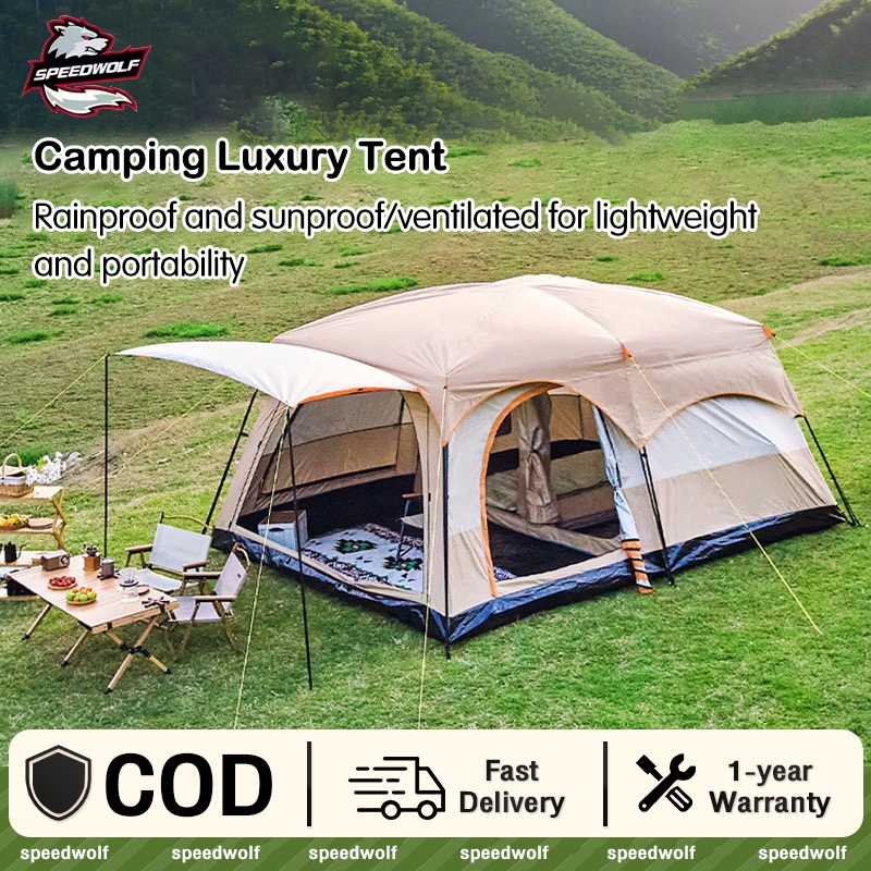 khemah Unta Camel Tent Besar 8-12 Person Large Camping Tent Family Tent ...