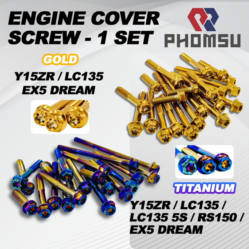 PHOMSU ENGINE SCREW Y15 LC135 LC 135 5S RS150 EX5 DREAM HEXAGON ...