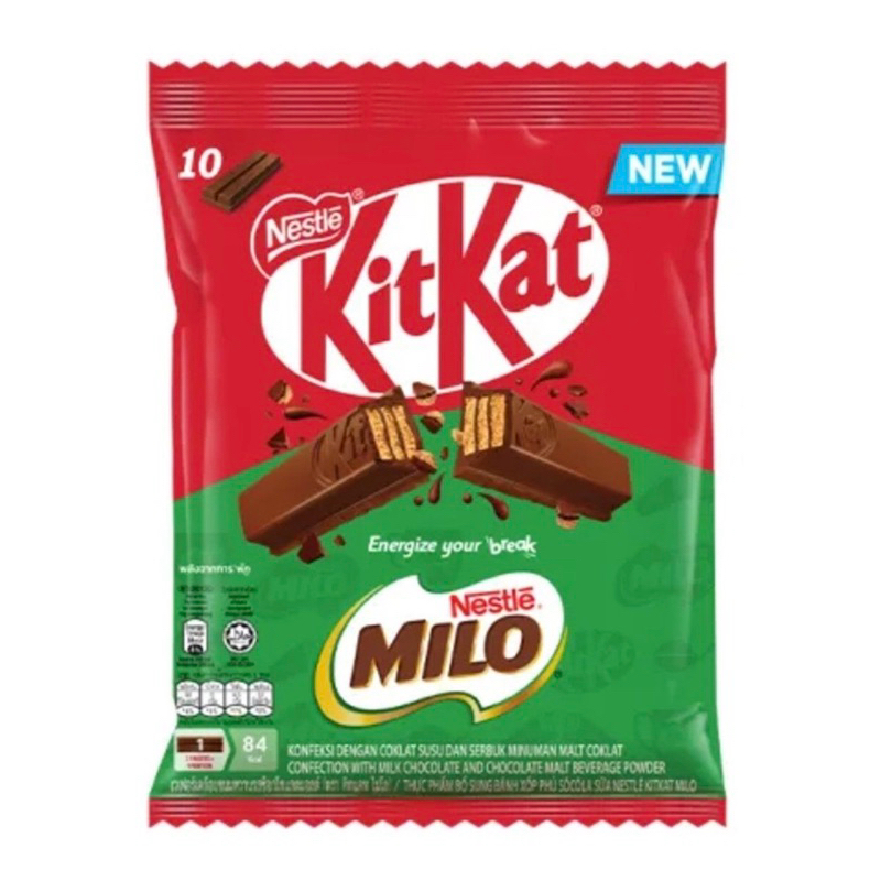 🍫 Nestlé Kit Kat Milo 2F Flowrap Share Bag (10 x 16g) 🏆🥛 | Shopee Malaysia