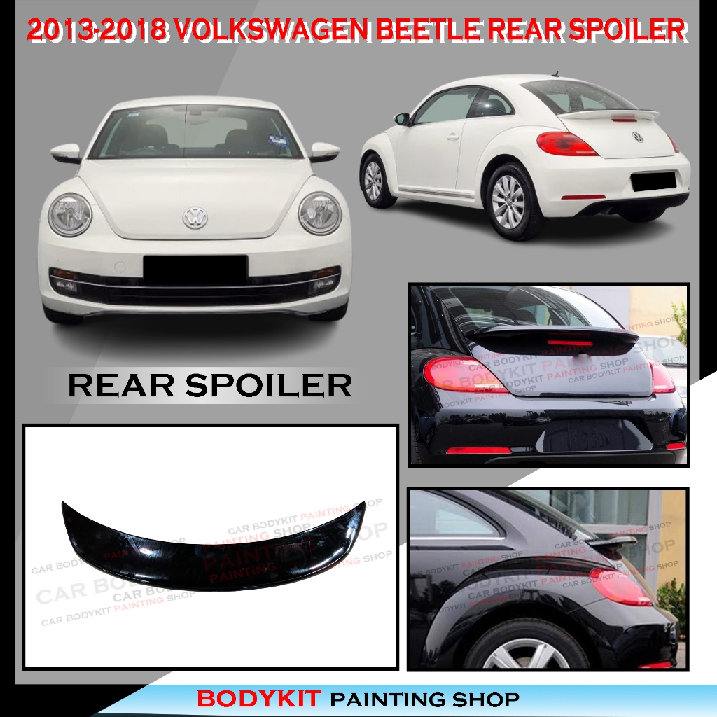 2013-2018 VOLKSWAGEN BEETLE REAR SPOILER MATERIAL ABS (PIANO BLACK ...