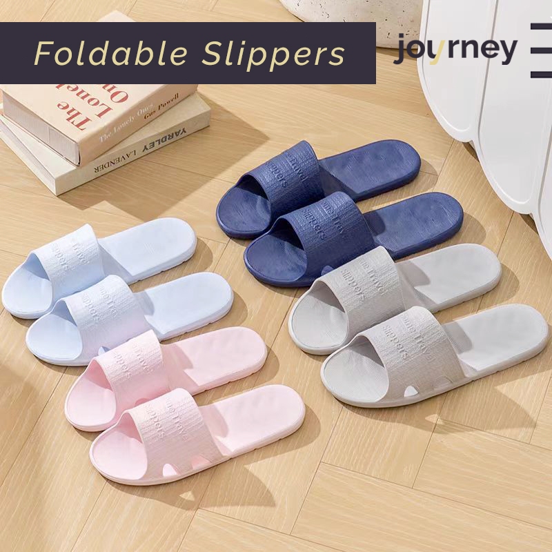 【100g】Foldable Slippers Hotel portable Airplane indoor slipper Non-slip ...