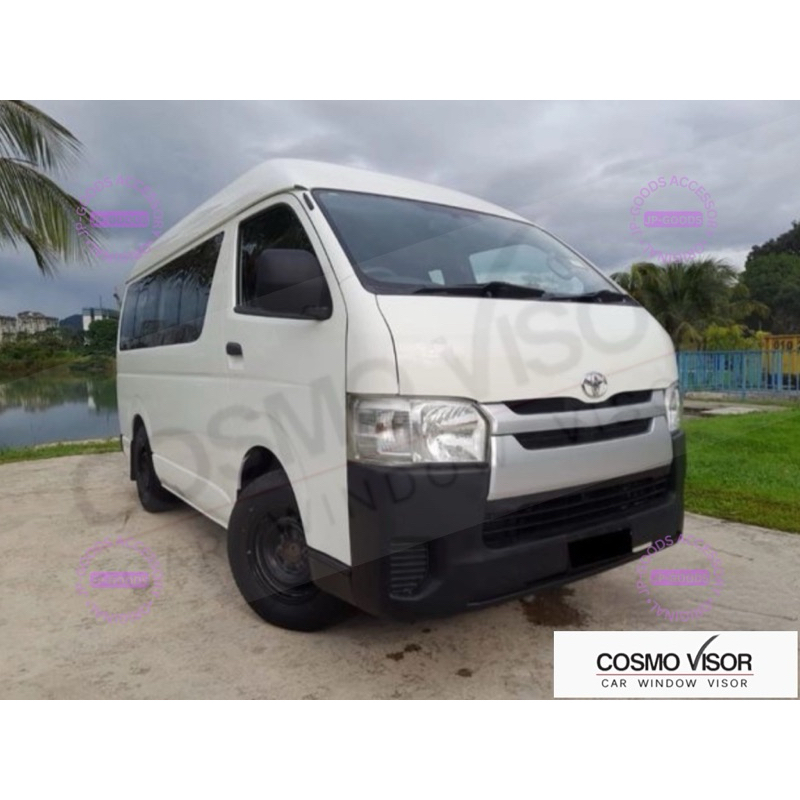 Toyota HiAce ( 2007-2021 ) Door Visor / Window Vent Visor Deflectors ...
