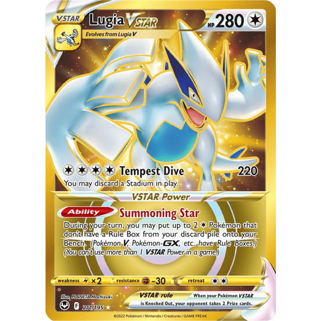 Pokémon TCG Lugia Card Sticker - Card Sticker/Touch n Go Card Sticker ...