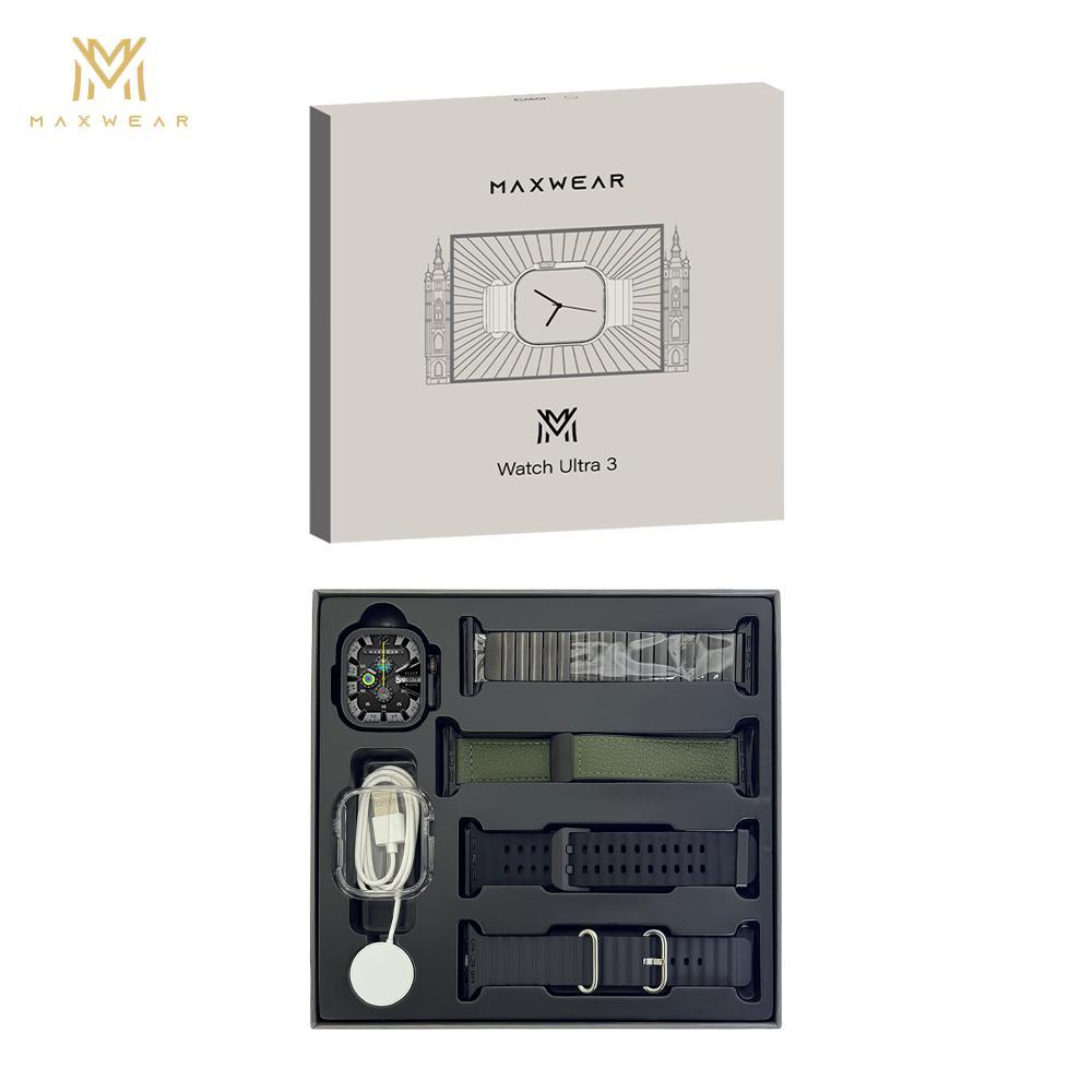 [Maxwear] NEW SMARTWATCH ULTRA 3 U25 PRO 49MM BIG SCREEN AMOLED DISPLAY ...