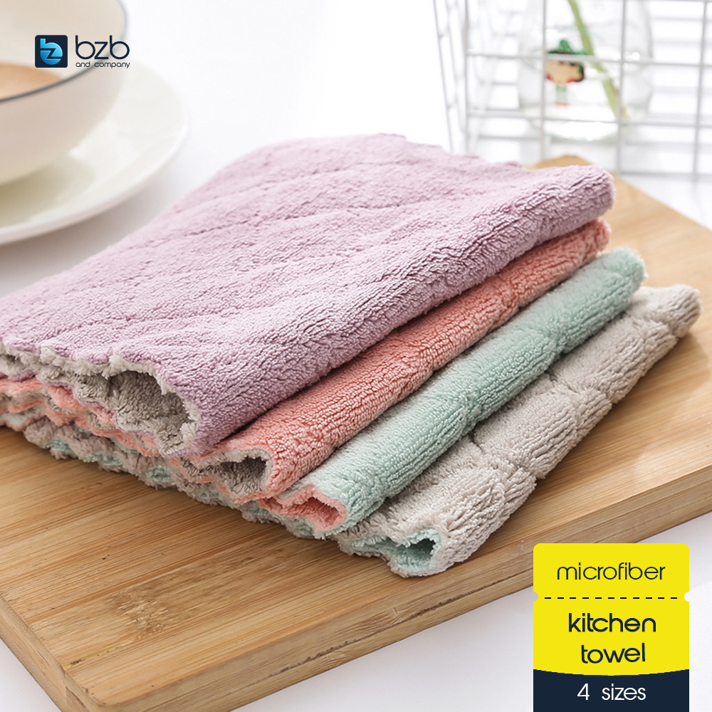 Super Absorb Thickening Dish Cloth Kitchen Towel Double Sided ...