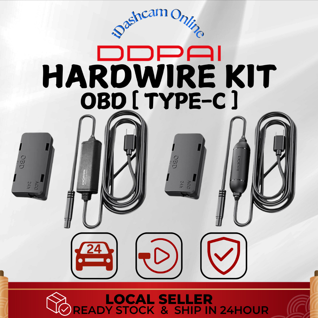 [READY STOCK] DDPAI OBD Hardwire Kit 24H Type-C Intelligent Hardwire ...