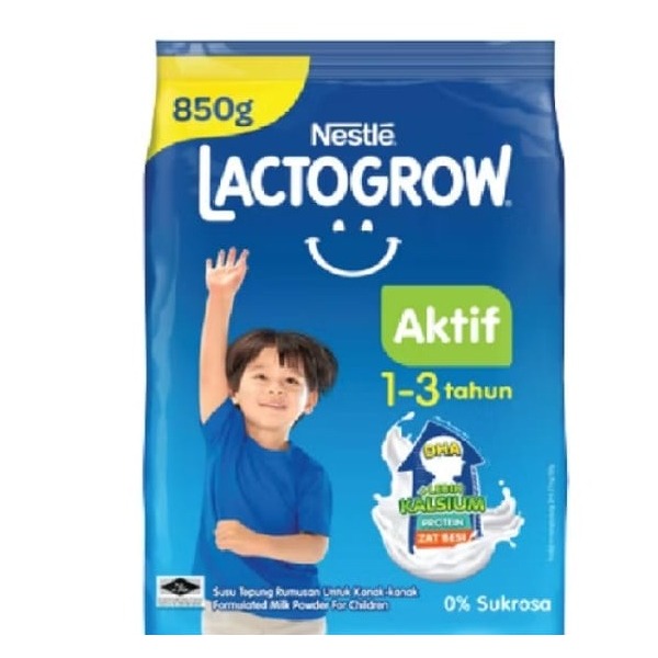 Nestle Lactogrow Aktif 1-3 years 850g | Shopee Malaysia