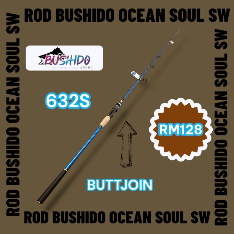 ROD BUSHIDO OCEAN SOUL SW JIGGING MASTER (JIGGING ROD ) | Shopee Malaysia
