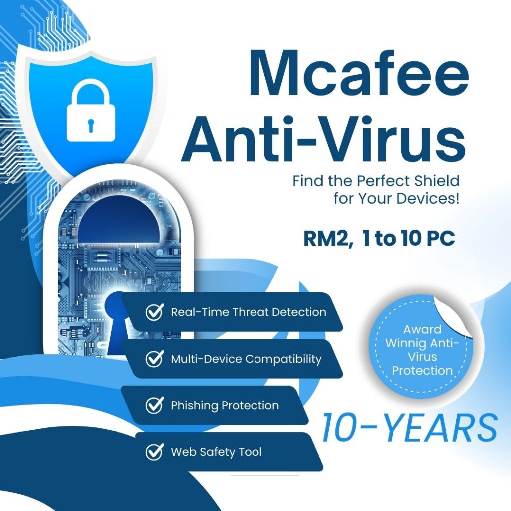 McAfee Total Protection, Mcafee Anti Virus award-winning protection 10 ...