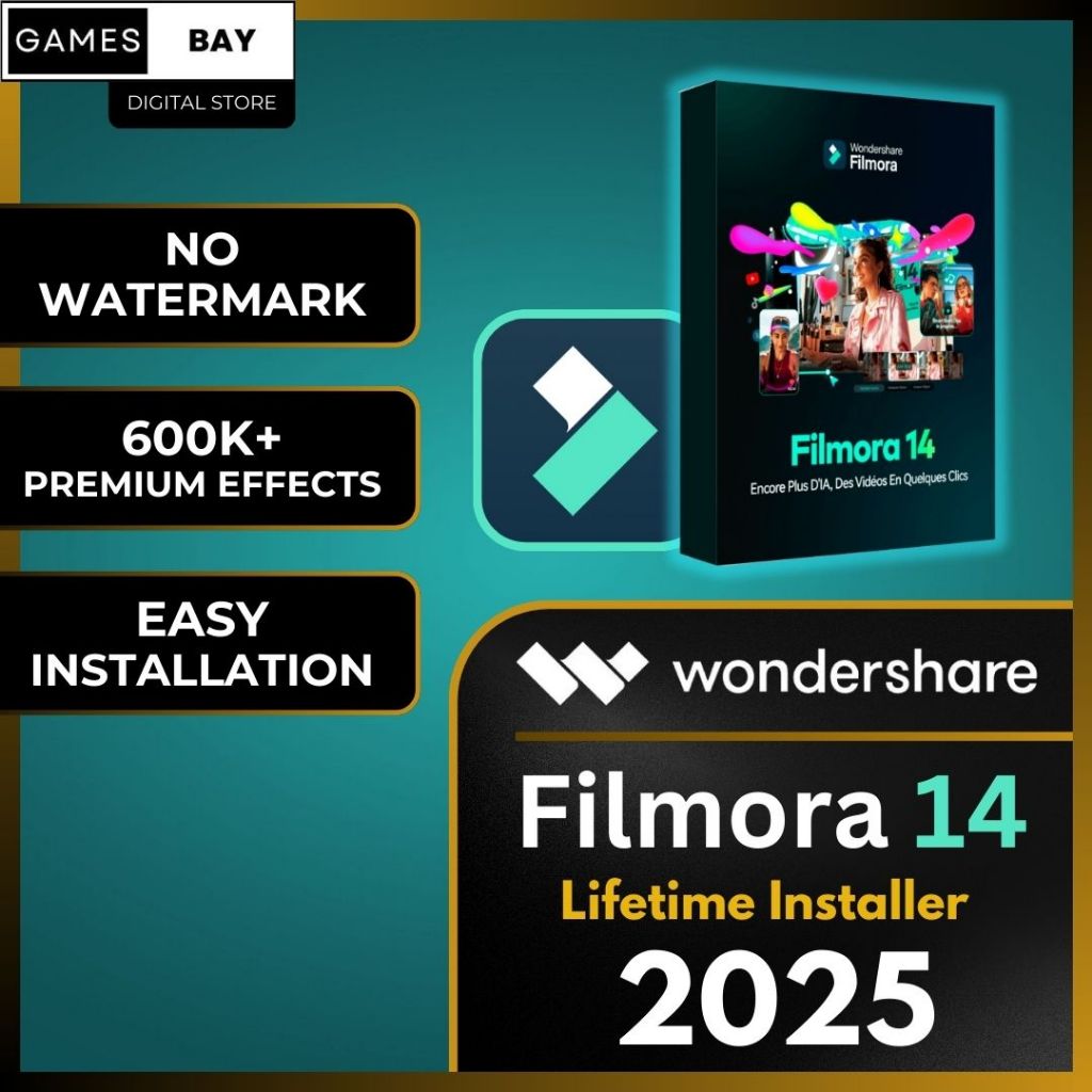 W0ndershare Filmora 14 Premium Video Editing Software + ALL Effects ...