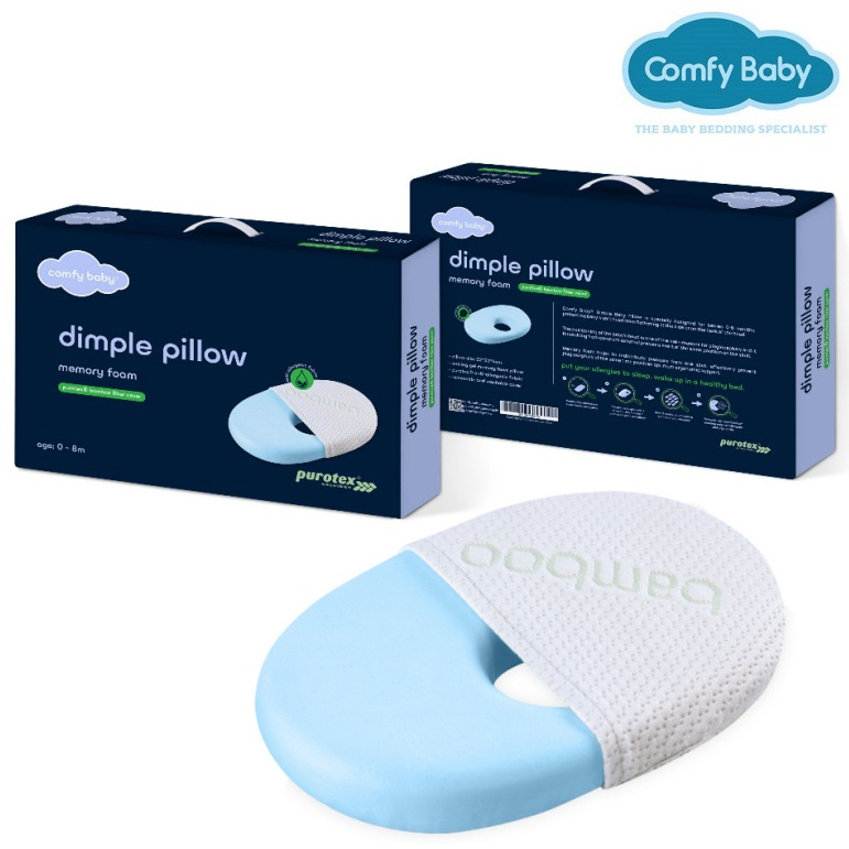 Comfy Baby Cooling Purotex Dimple Pillow | Dimple Memory Foam Baby ...