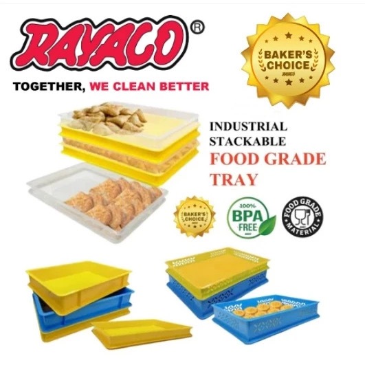 RAYACO BPA-FREE Stackable Plastic Food Grade Tray Cake Tray Bread Tray ...