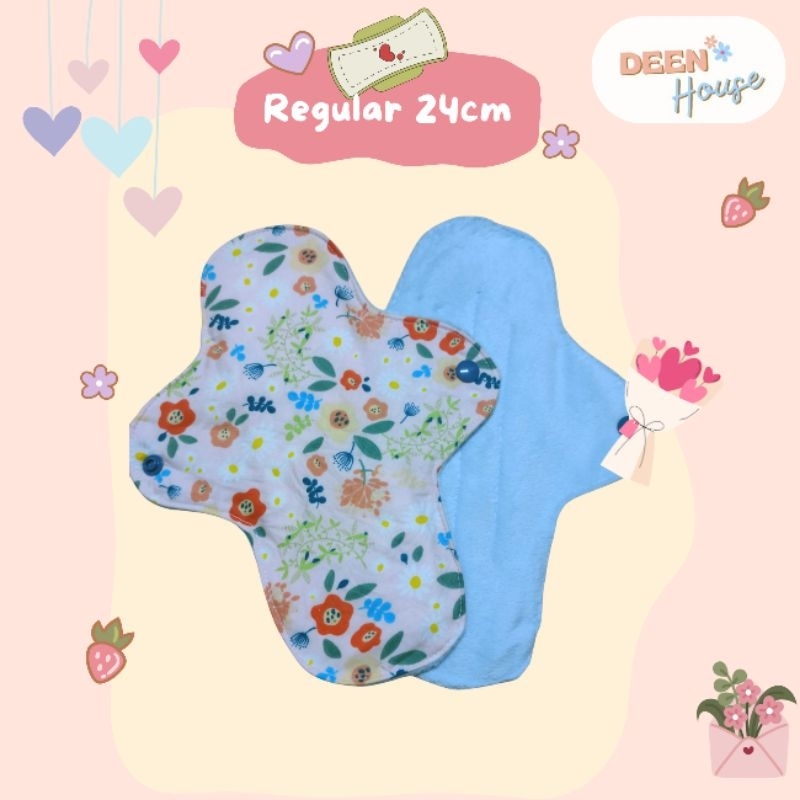 Cloth pad 24 cm Minky Fabric | Pad kain | cloth pad Regular (24cm ...