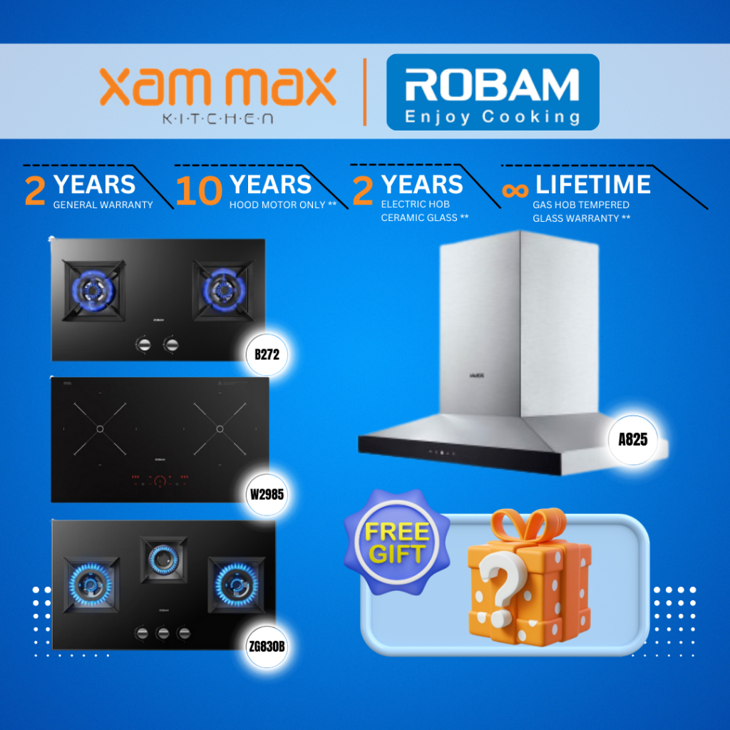 ROBAM PACKAGE HOOD HOB / A825 / B272 / W2985 / ZG830B / RUBINE / TEKA ...