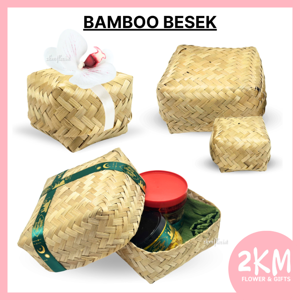 BESEK BAMBOO Goodies perkahwinan basket Souvenir dulang Raya 2025 ...