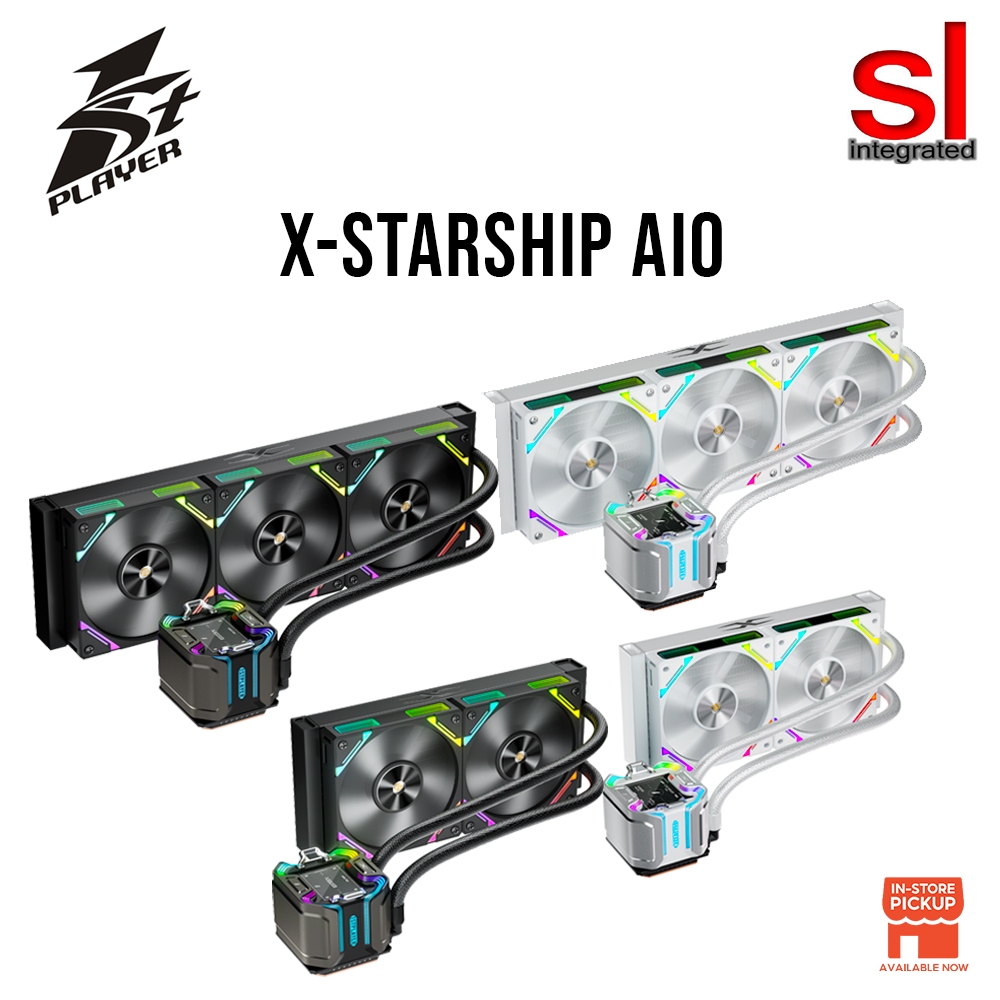 1stplayer X-240 / X-360 StarShip AIO Water Cooler (Black/White ...