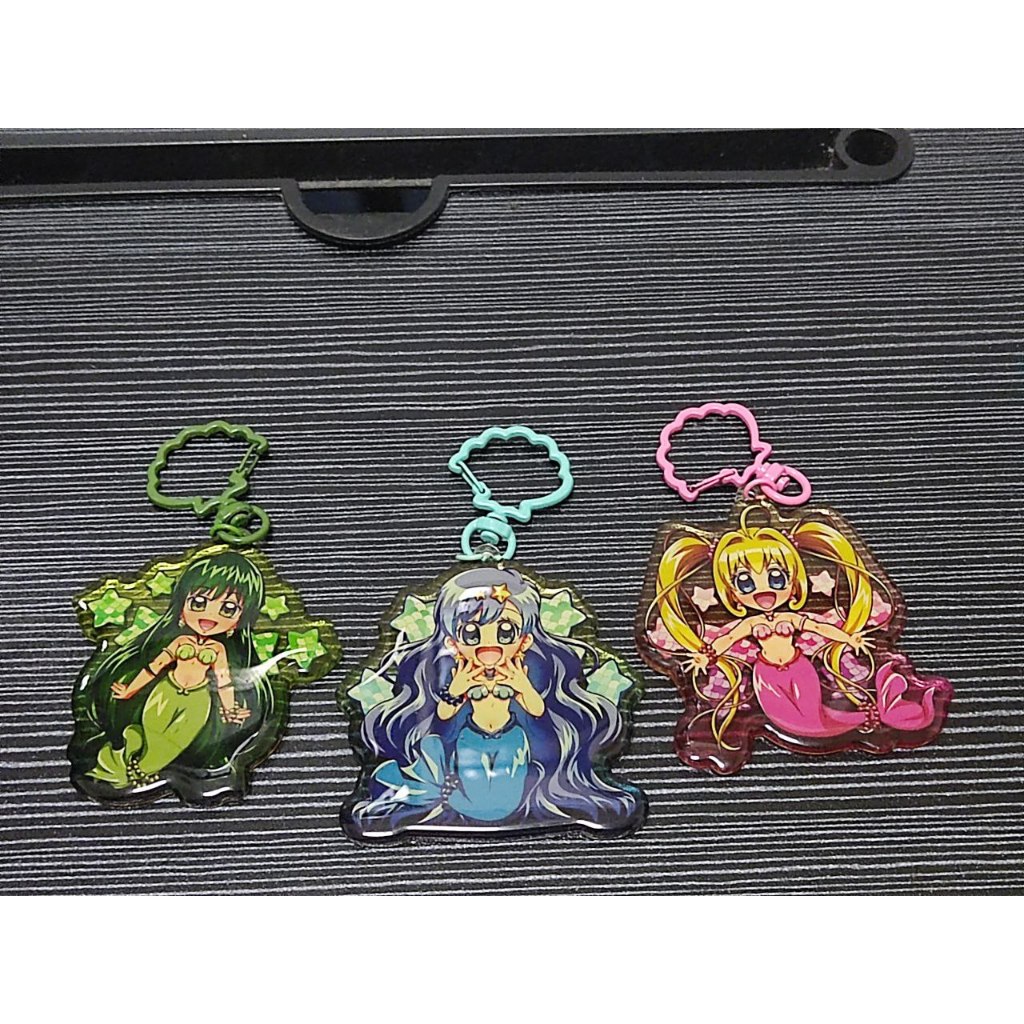 One set Mermaid Melody keychains Pichi Pichi Pitch keychains princess ...