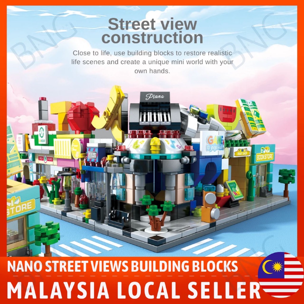 Street Views Nano Bricks Building Blocks Best Gift Mainan Hadiah ...