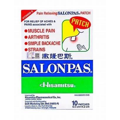 Salonpas Patch [10/20] Pieces - Pain Relief Patch - Muscle Aches ...