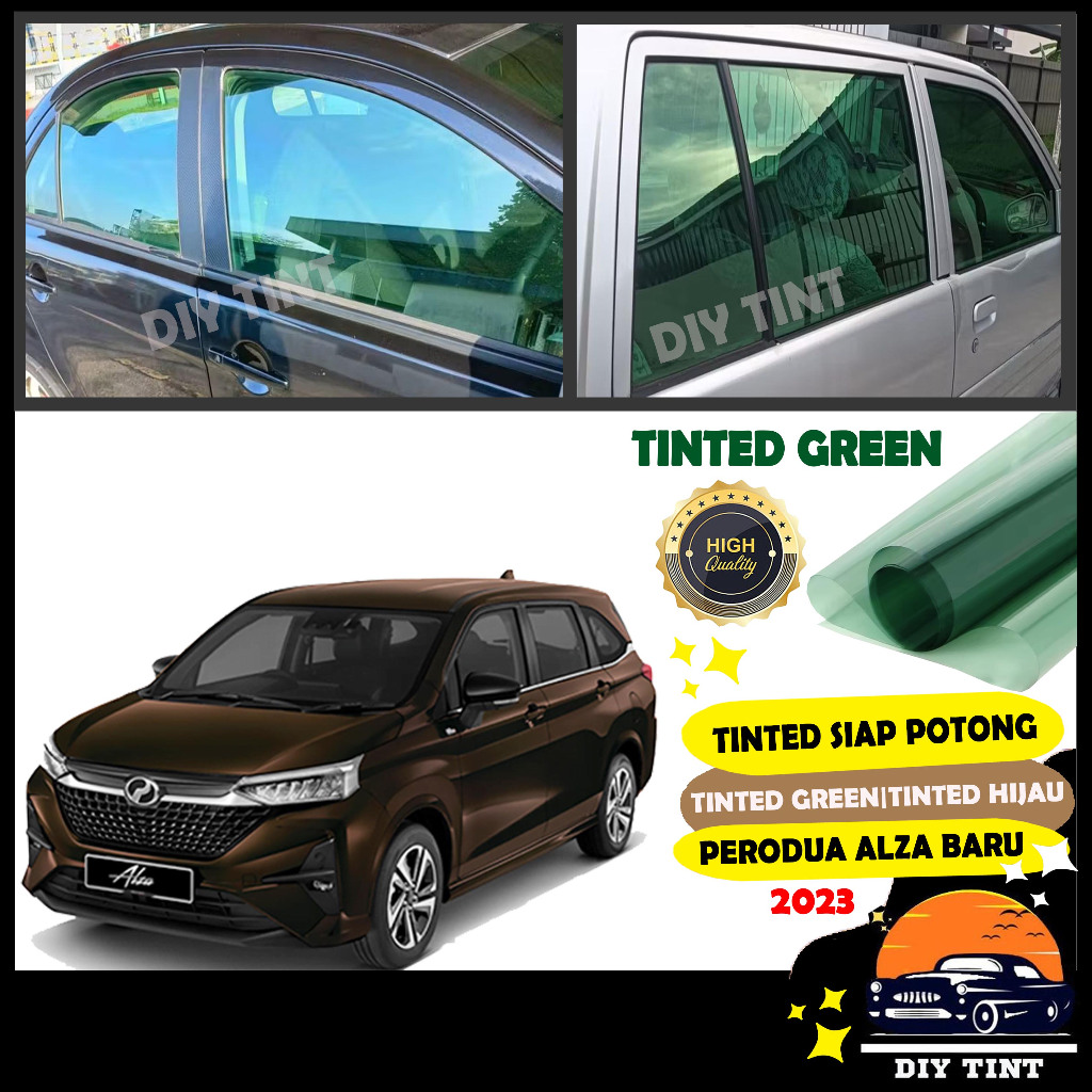 Perodua Alza Baru_2023_Full Set_TINTED CROMAX GREEN/HIJAU Tinted/Tinted ...