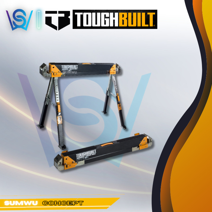TOUGHBUILT Height Adjustable Sawhorse Jobsite Table TB-C700 max ...
