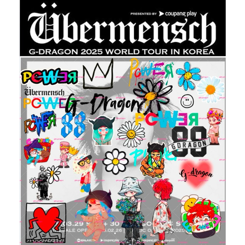🇲🇾 GDragon 权志龙 GD Ubermensch World Tour Malaysia Concert tattoo sticker ...