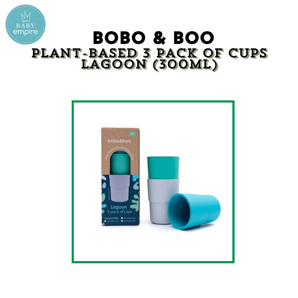 BOBO & BOO Plant-Based 3 Pack of Cups - Lagoon (300ml) | Shopee Malaysia