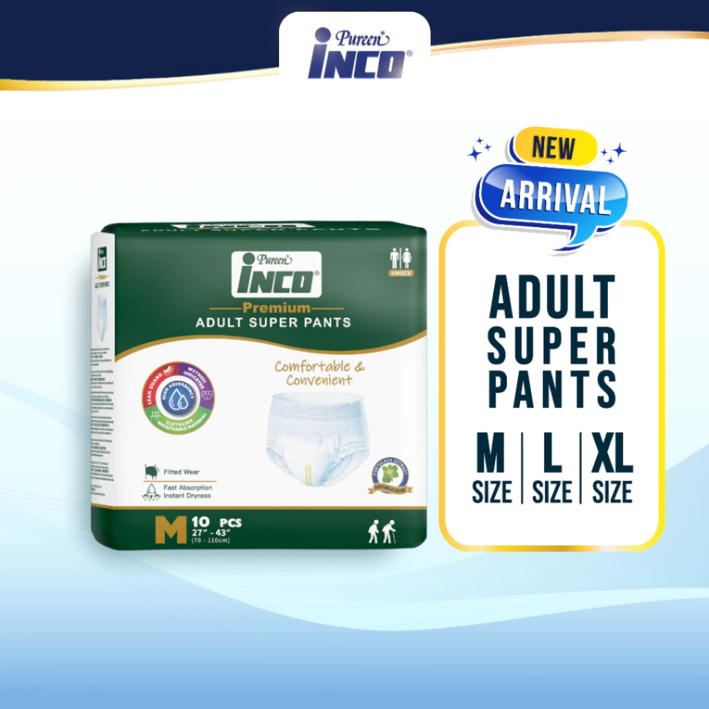 Pureen INCO Premium Adult Super Pants (Pull-up) | Shopee Malaysia
