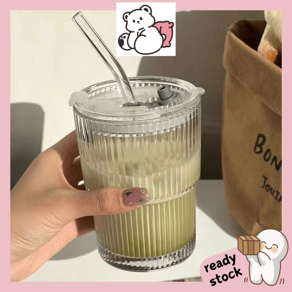 Ins Origami Style Glass Cup Coffee Cup 400ml | Shopee Malaysia