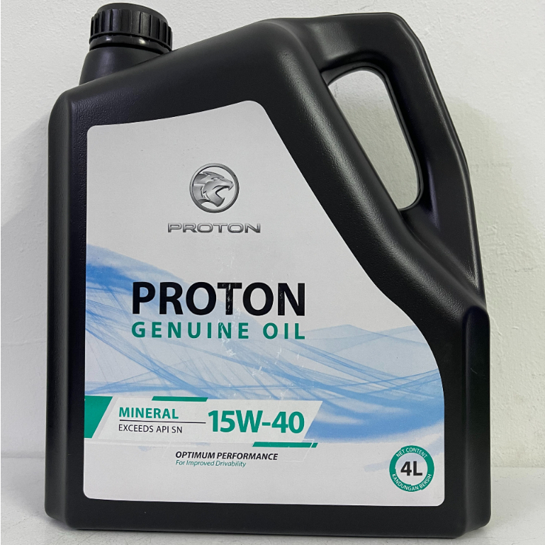 Proton 15W40 Mineral Engine Oil 4L 15W-40 Engine Oil 4L | Shopee Malaysia