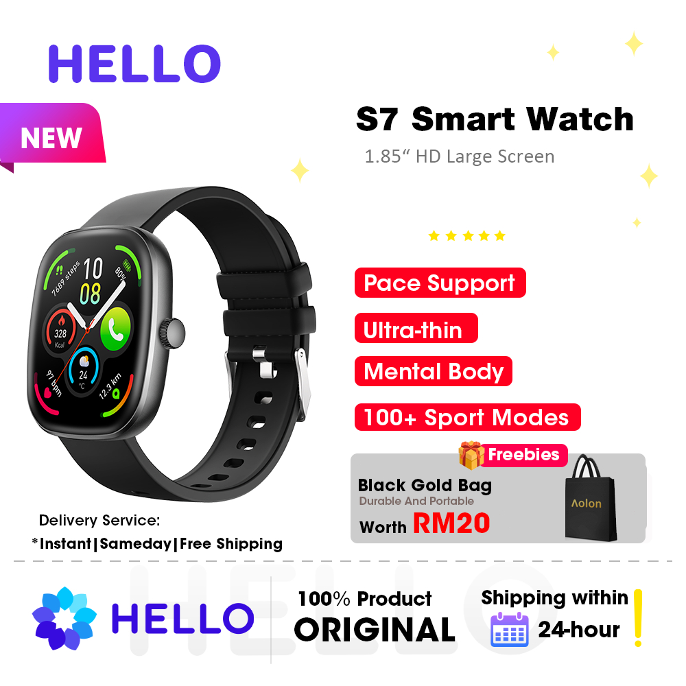 HELLO S7 Smart Watch Sport Pace Support Bluetooth Sleep Monitoring ...