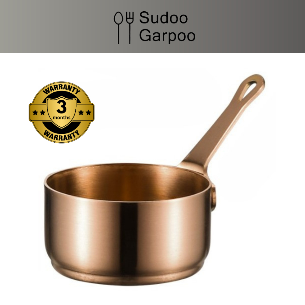 Toffi 5.5cm 6.9cm Pot Gravy Stainless Steel Milk Pot Mini Sauce Pan Non ...