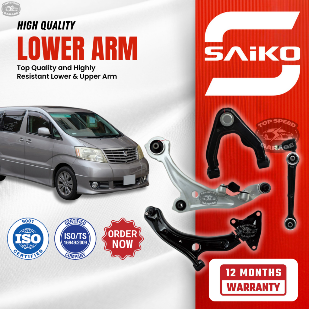 SAIKO - TOYOTA ALPHARD ANH10 - Lower Arm Front/Depan | Shopee Malaysia