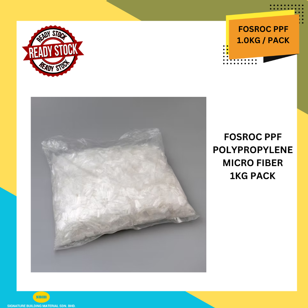 FOSROC PPF (1KG PACK) High Performance Micro Polypropylene Fiber / PP ...