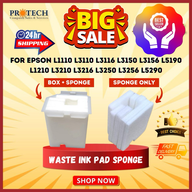 1Set Epson L3110 Waste Ink Tank Pad Sponge Pad L1110 L3116 L3150 L3156 ...
