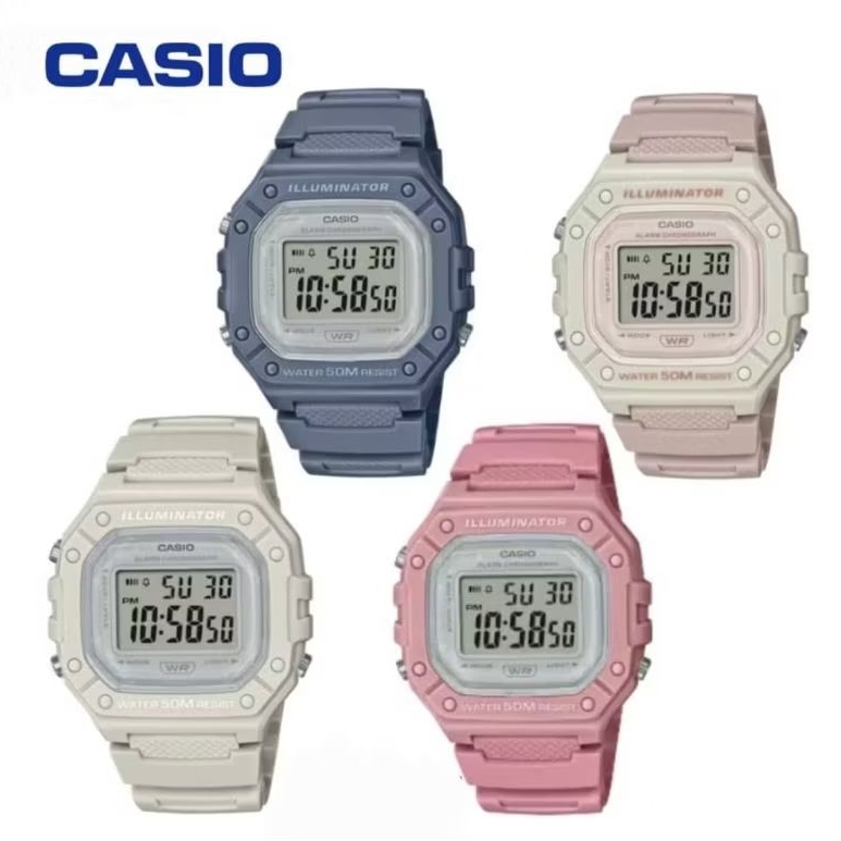 Casio Unisex Watch W-218HC W-218H W218HC Digital Sports Watch | Shopee ...