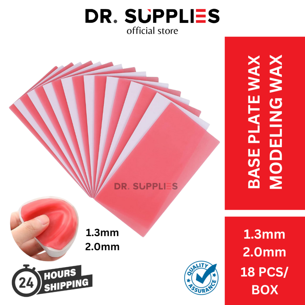 MODELING BASE PLATE WAX Dental Wax Sheets, Base Plate Wax, 1.3mm 2.0mm Thickness Modeling Wax ...