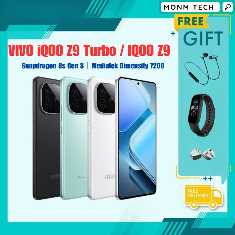 [Ready Stock] VIVO iQOO Z9 Turbo / IQOO Z9 Snapdragon 8s Gen 3 6000mAh Battery 80W Flash ...