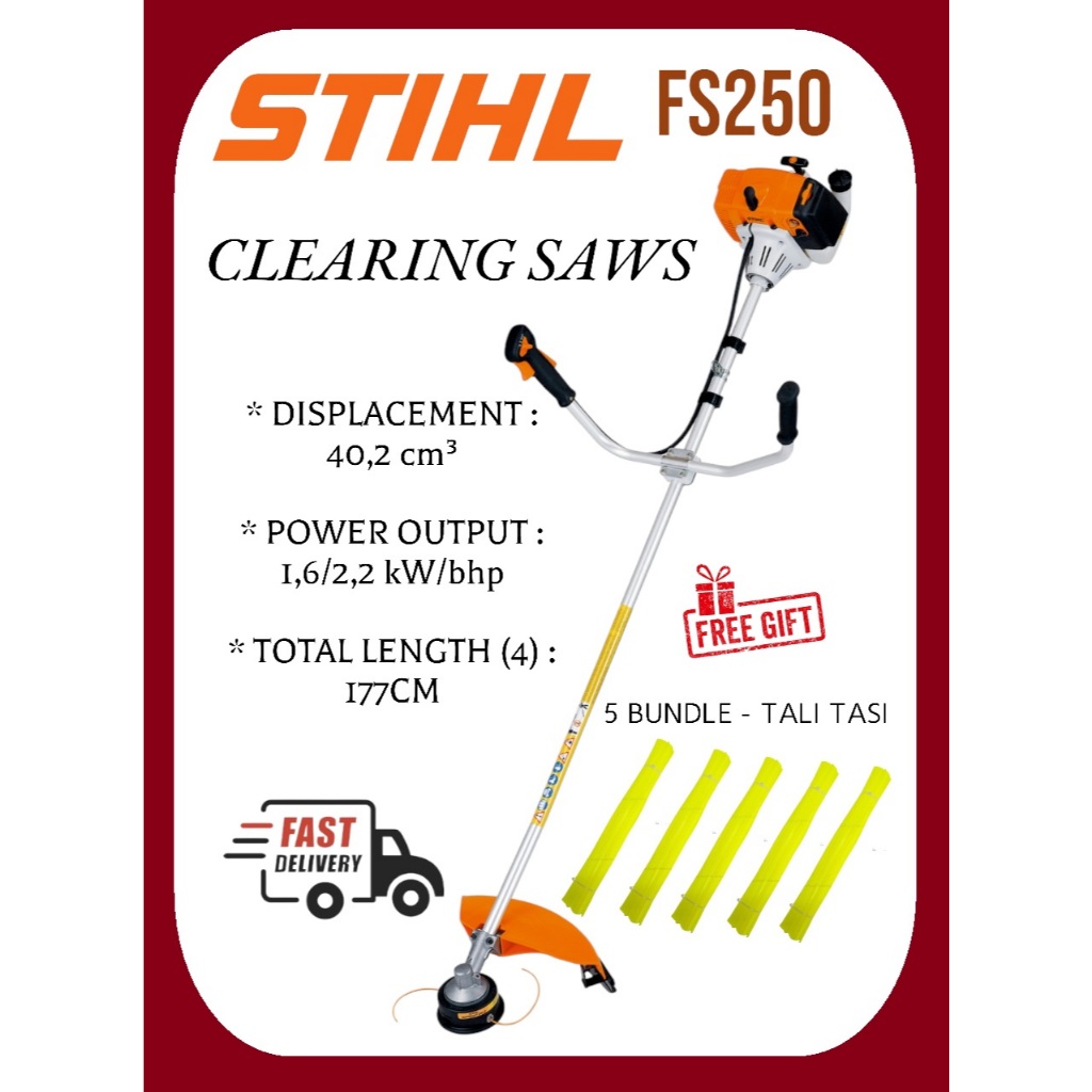 STIHL FS250 BRUSH CUTTER / MESIN RUMPUT / CLEARING SAWS | Shopee Malaysia