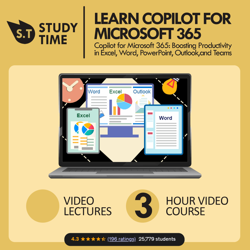 [Video Course] Copilot for Microsoft 365: Boosting Productivity in Excel, Word, PowerPoint ...