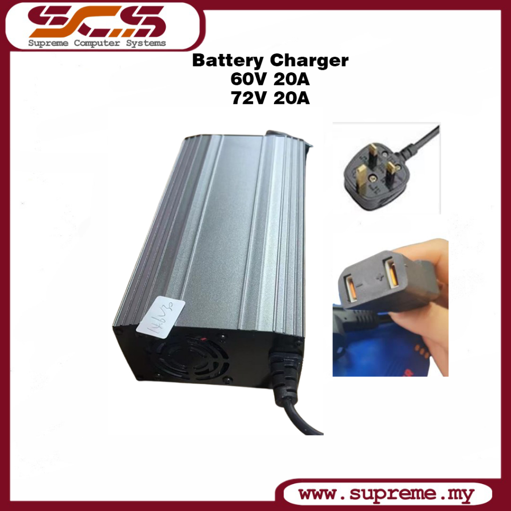 60V 72V20A Lithium Battery Charger Scooter / EBike / Tricycle / golf cart / forklift charger ...
